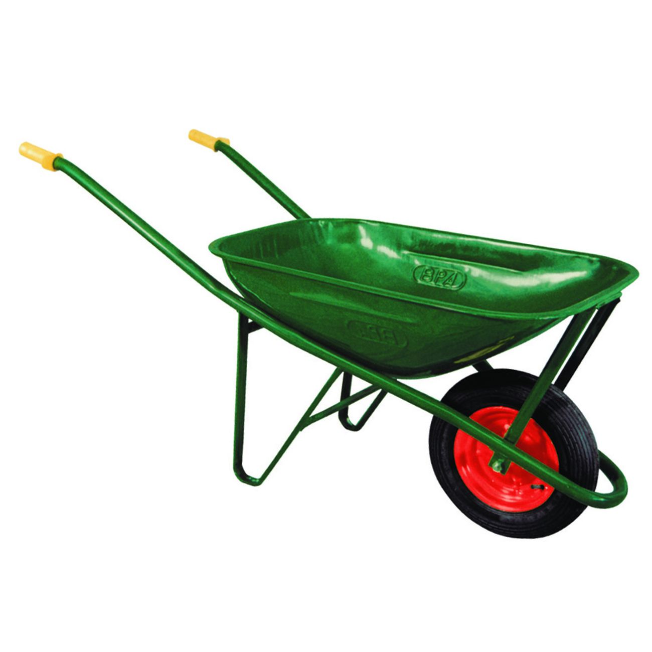 Carriola per edilizia verniciata lt.75 - vasca zincata verde lt.75 BPA ...