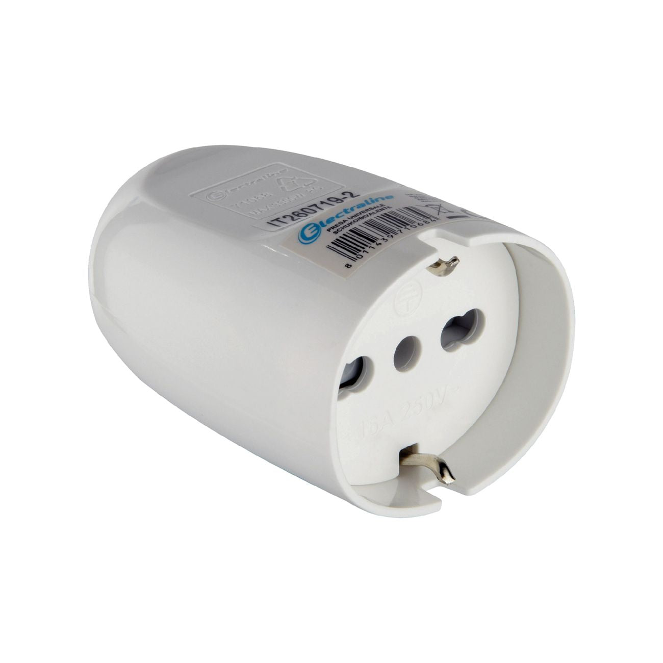 Presa universale schuko 10/16 A - art.71068 - ELECTRALINE 3PMARK - 25 ...