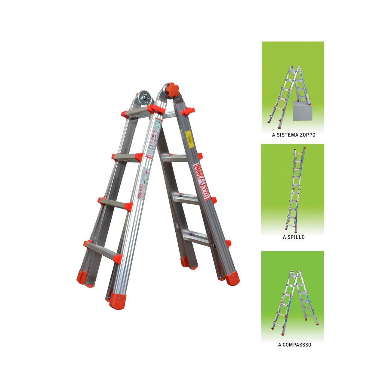 Scala in alluminio multiuso - Marchetti Squadra più – Ferramenta Grelli