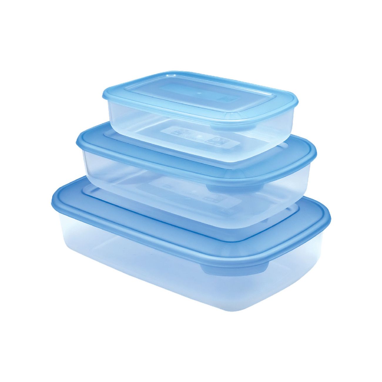 Set Frigo Box - Family-Food - set rettangolare da 3 pezzi – Ferramenta ...